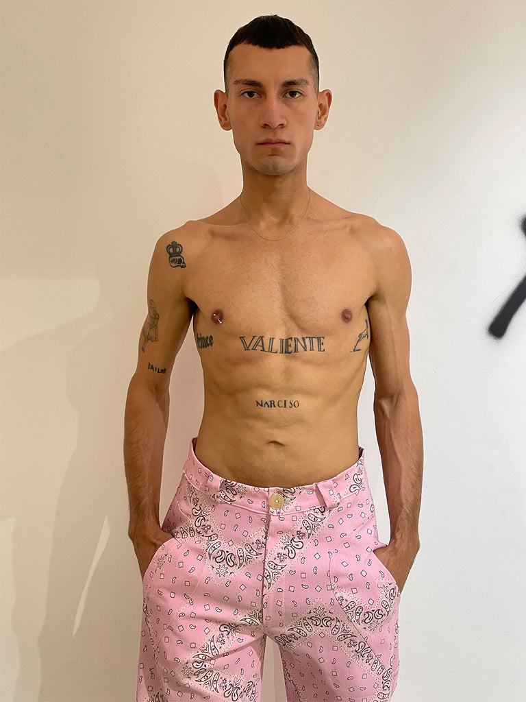 baby pink paliacate pants – ROBERTO SÁNCHEZ
