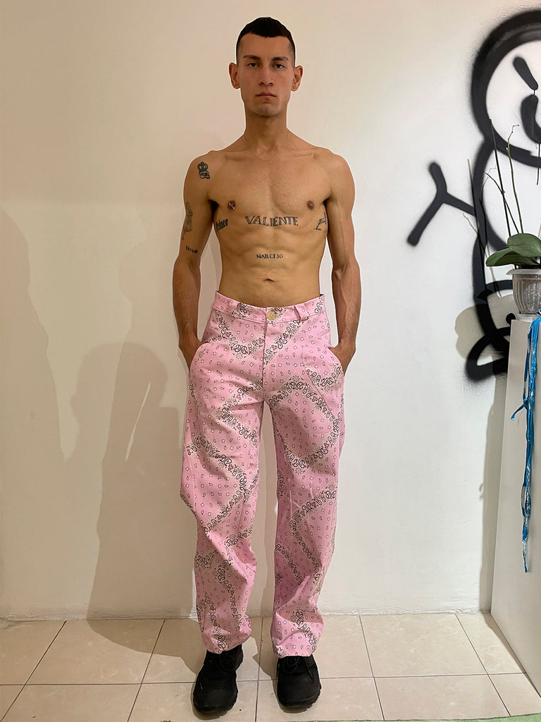 baby pink paliacate pants – ROBERTO SÁNCHEZ